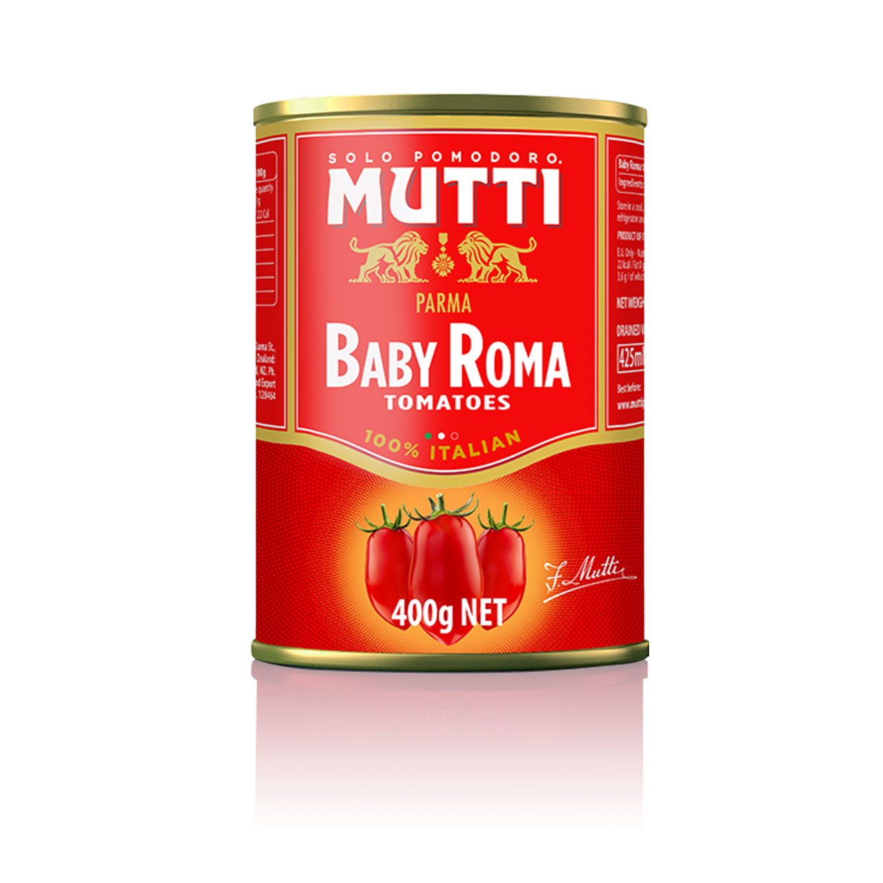 Mutti Baby Roma Tomatoes, 14 oz